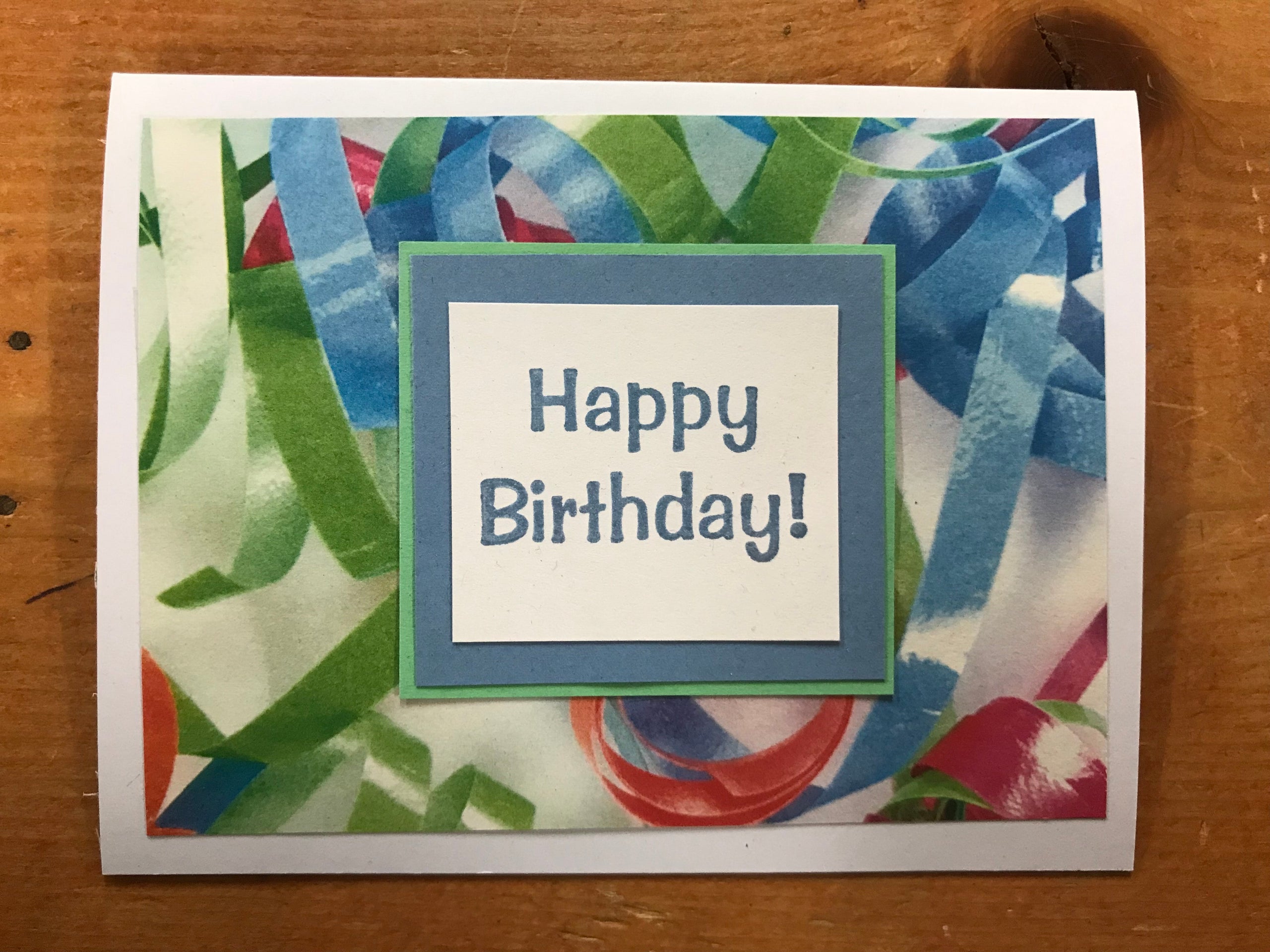 Streamers Birthday Card | The Art Room